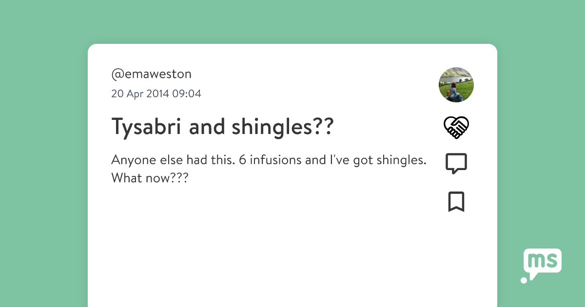 @Tysabri and shingles?? on Shift.ms